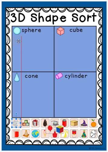 Digital 3D Shape Sort For Google Slides and Google Classroom by Mrs ...