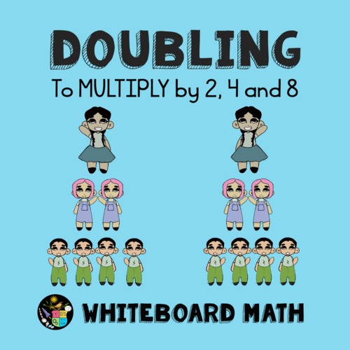 Doubling to Multiply by 2, 4 and 8 - VIDEO by WhiteBoard Math | TPT