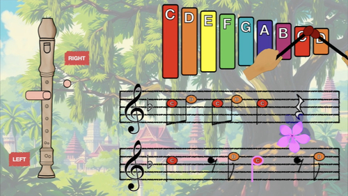 Dayung Sampan - Melody Play-Along with Xylophone & Recorder by ...