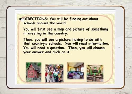 Reading Comprehension Schools Around the World (Boom Cards) | TPT