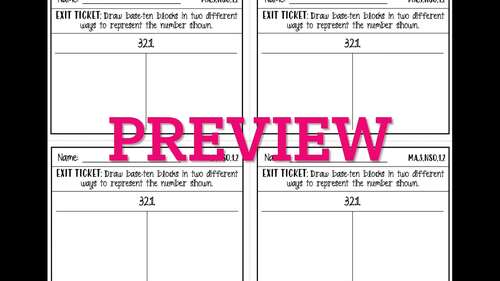 3rd Grade MATH Florida BEST Standards (Exit Tickets) by TEACHthemPRETTY