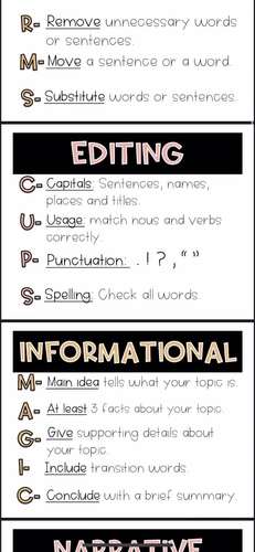 Bulletin Board Writing Posters {Modern Boho Pastels} by Teach With ...