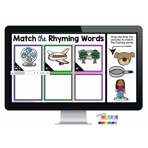 Rhyming - Digital Centers - AUDIO - Google Slides and PowerPoint ...