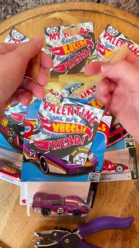 Hot Wheels Race Car Valentine Cards | Car Valentines | Non-Candy Valentine