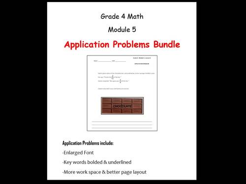 Grade 4, Math Module 5, Application Problems (Entire Module) by ...