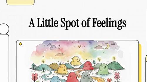 Little Spot of Feelings Activities K-2 | SEL Emotion Worksheets Book Bundle