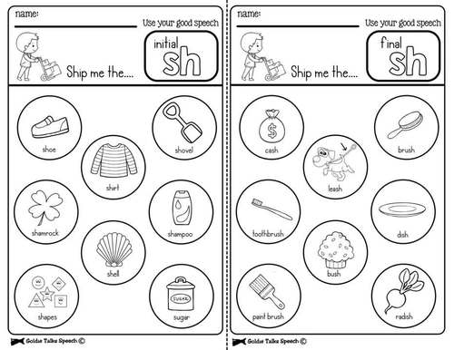Half Page Articulation Homework | Printable | Speech Therapy | TPT