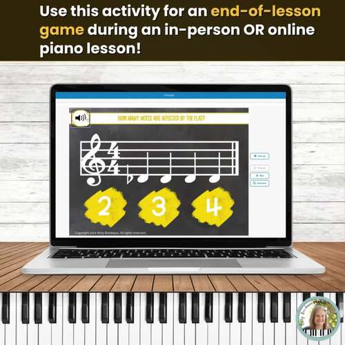 Rule of Accidentals BOOM™ Cards - Notes Affected By Accidentals - Piano ...