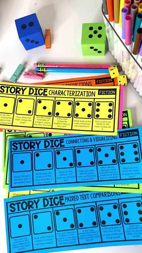 Reading Comprehension Story Dice - Fiction and Nonfiction Response ...