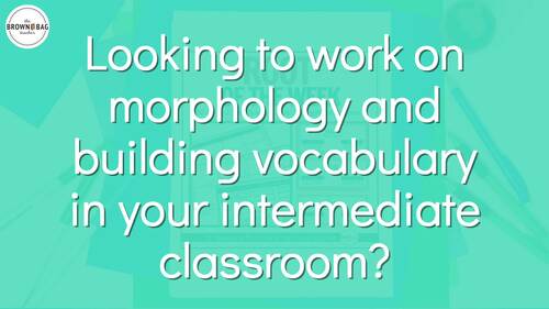 Greek and Latin Roots, Affixes of the Week: Daily Morphology Root Word ...