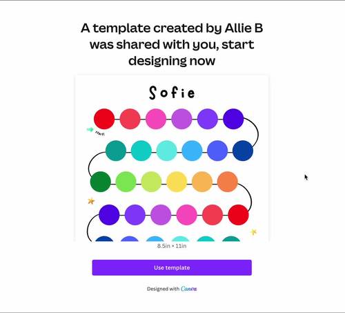 Editable Positive Behaviour Reward Chart, Printable Rainbow Sticker Chart