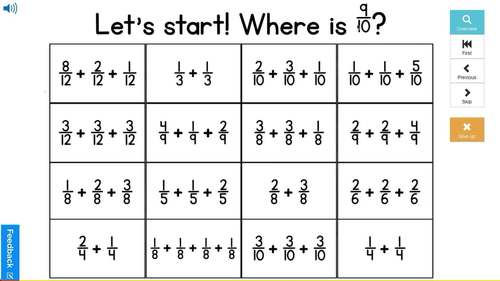 Decomposing Fractions | Self-checking Practice | Boom™ Cards | TpT