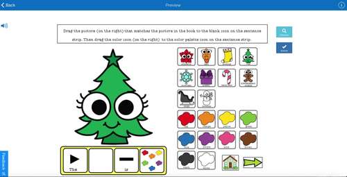 HOLIDAY CHRISTMAS COLORS DIGITAL BOOM CARDS (AAC, SPEECH THERAPY) by ...