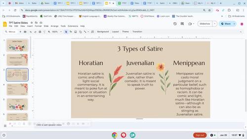 Pride and Prejudice Introduction Materials Plus Satire Notes & Notetaker