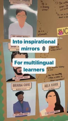 FULL SET- All 25 Successful/Famous English Learner (ELL) Posters