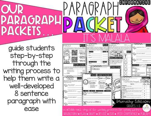 It's Malala | Biography Paragraph Packet | Informational Writing
