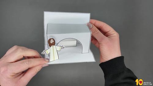 Empty Tomb Of Jesus Easter Craft by 10 Minutes of Quality Time | TPT