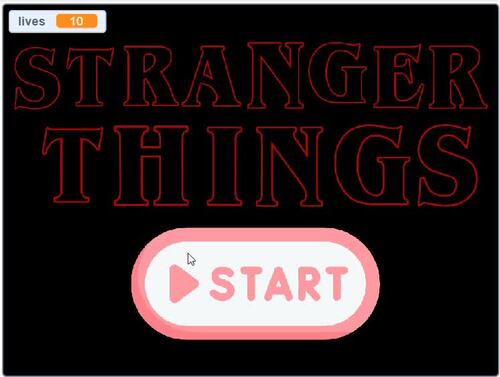 Stranger Things Game - Scratch Coding / Programming Task 8th-12th Grade