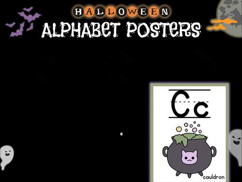 26 Halloween Alphabet Posters | Classroom Decoration | Educational ...