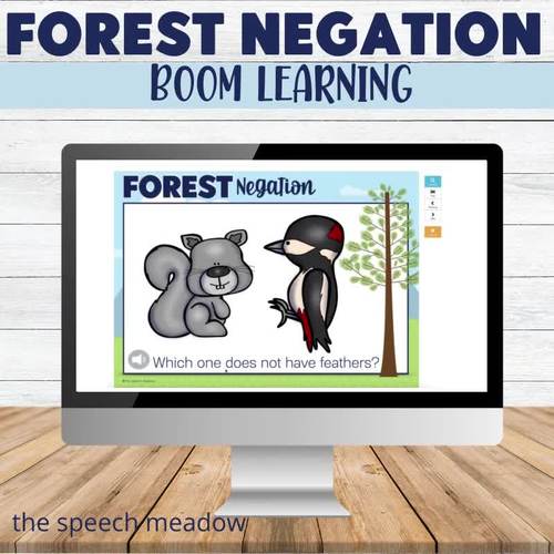 Forest Negation Boom Cards by The Speech Meadow | TPT