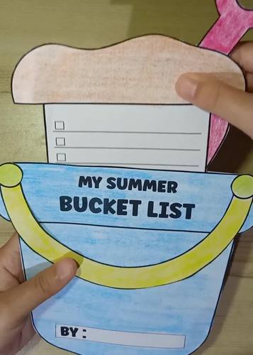 Summer Bucket List Craft Writing Prompt End of the Year Activities ...