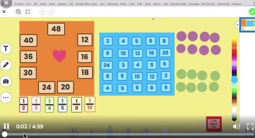 SEESAW MATH GAMES | FRACTIONS | MATH CENTERS | DIGITAL MATH CENTERS