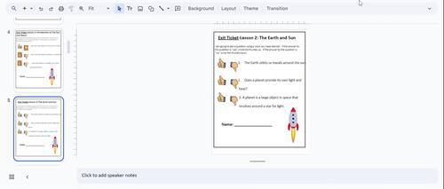 Unit 5: Astronomy: Space Exploration Amplify Texas Exit Tickets | TPT