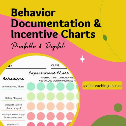 Behavior Documentation & Incentives Charts & Spreadsheet | TPT