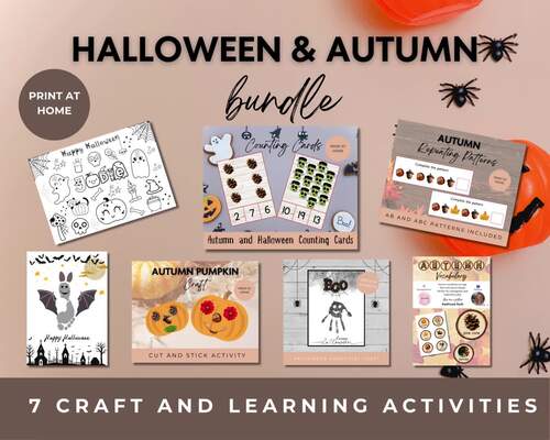Halloween and Autumn Activity and Craft Bundle by Digiwizard Prints