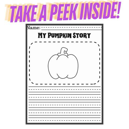 Halloween Squiggle Stories October Writing by Natalie Kay | TPT