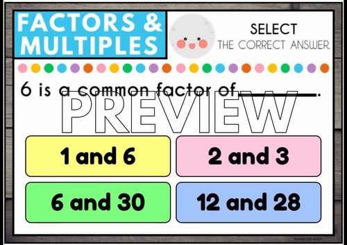 Multiple and Factors by Master Xuan | TPT