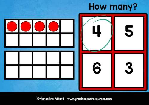 BOOM CARDS MATH ACTIVITY KINDERGARTEN COUNTING TEN & 20 FRAMES 1-20 ...