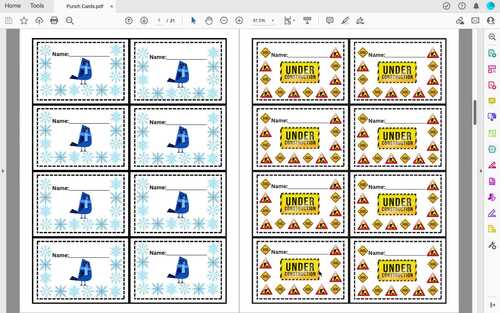 Positive Reward Punch Cards by Grow Your Mind - Learning Made Fun