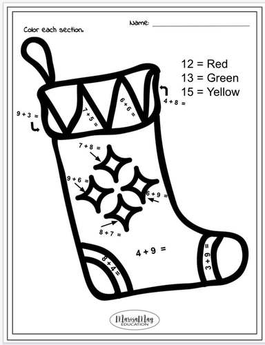 Elementary Math (Kindergarten) - Holiday (Christmas) Fun Activity ...