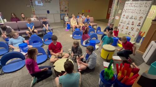 The Lions Pride beginning cadence for bucket and bass drum | TPT