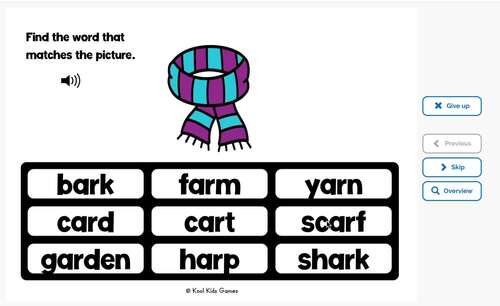 Bossy R AR Words Review Boom™ Cards (digital task cards) by Kool Kids Games