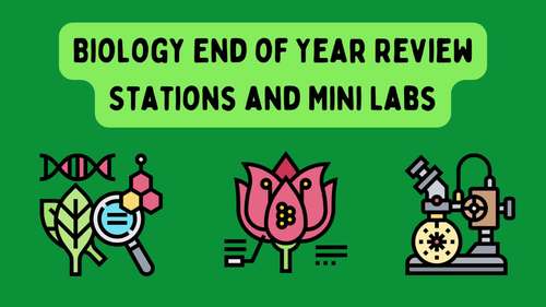 Biology Review End of Year Stations | EOY | EOC by GoScienceGo | TPT