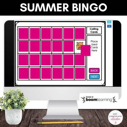 Summer Digital BINGO Game - End of the Year Vocabulary Building - Boom ...