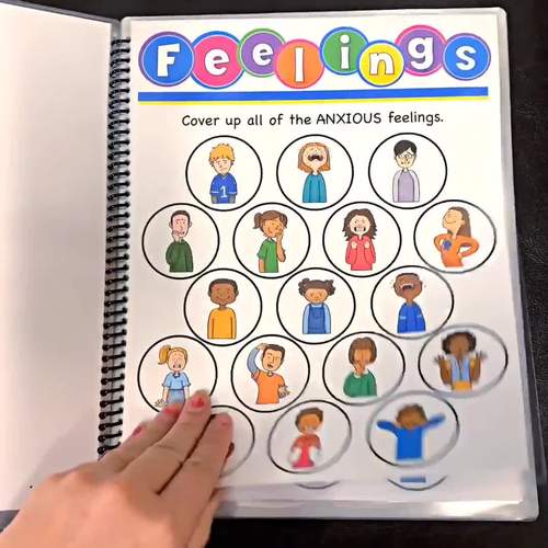Emotions & Feelings: Playdough Mats / Play Dough Mats / Interactive Book