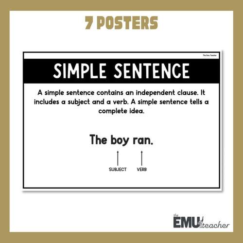 Sentence Types Neutrals Posters Improve Writing and Sentence Structure