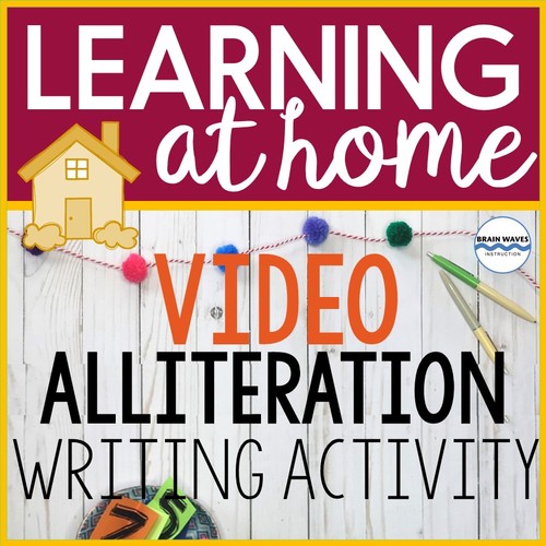 Writing Prompt Video - Alliteration Writing Activity - Distance Learning