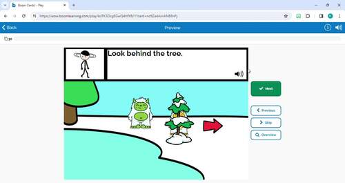 Hide and Seek with Yeti Friends Interactive Language Activity | TPT