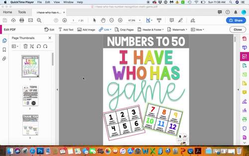 I have Who has counting to 50 game by Classrooms and Cats - Erin Custer