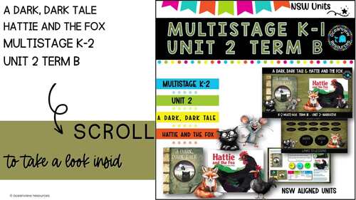 DARK, DARK TALE, HATTIE AND THE FOX Multiage K-2 Unit 2 comp B TERM 1 ...