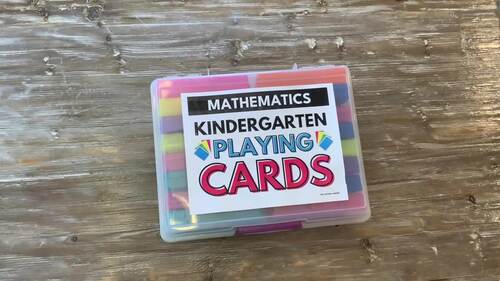 Kindergarten Math Games with Playing Cards Activities Math Centers ...