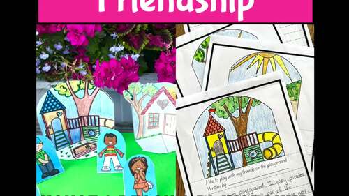 Friendship Writing and 3D Craft activity x3 for 1st - 3rd grade | TPT