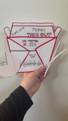 Money Counting Math Craft by The Teaching Diva Corner | TPT