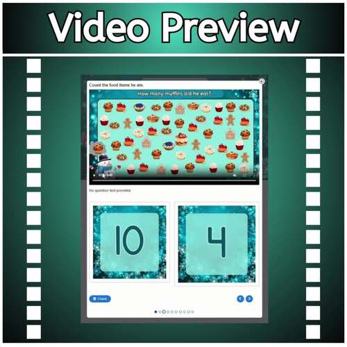 Winter: Find, Count and Select (Numbers 1-10) Digital Resources | TPT