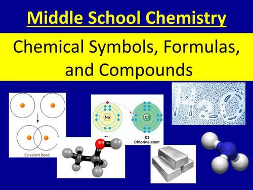 Chemical Symbols, Formulas, and Compounds - A Middle School Introduction
