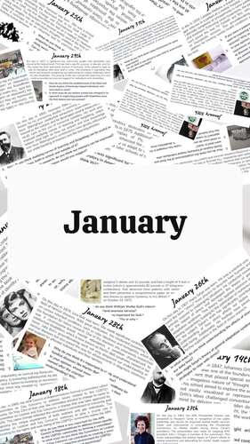 On This Day in Psychology History: 365 Days | Bell Ringer, Opener | No Prep